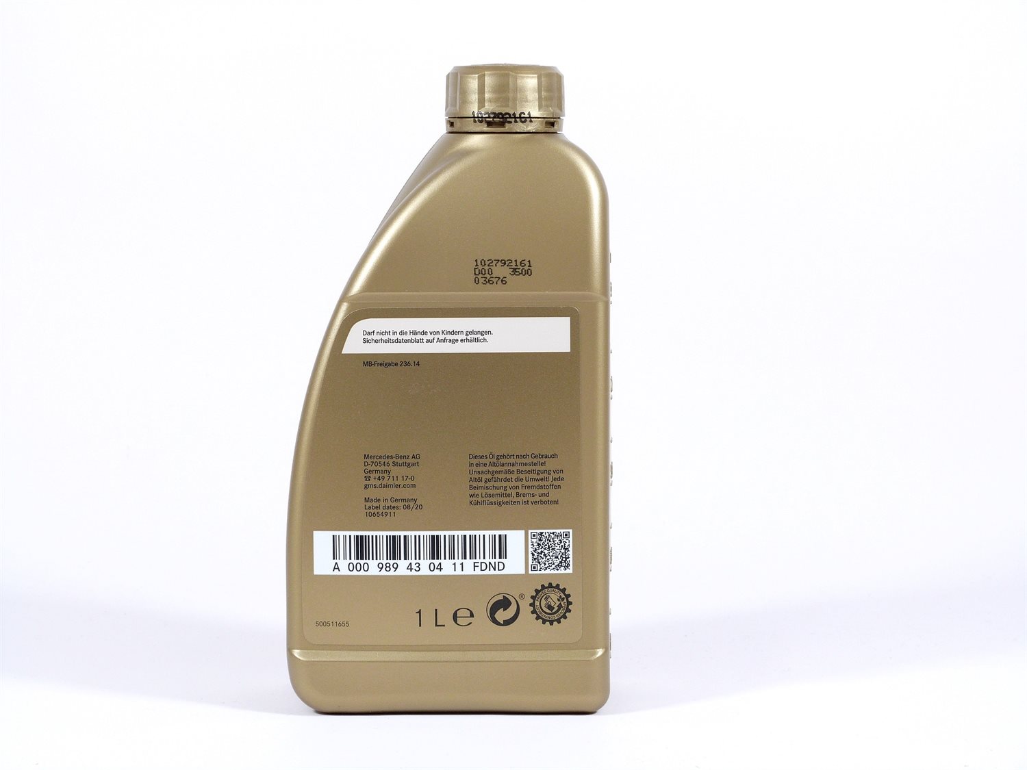 10 Liter MB GETRIEBEÖL Original Mercedes Benz Automatikgetriebe 236.14 ...